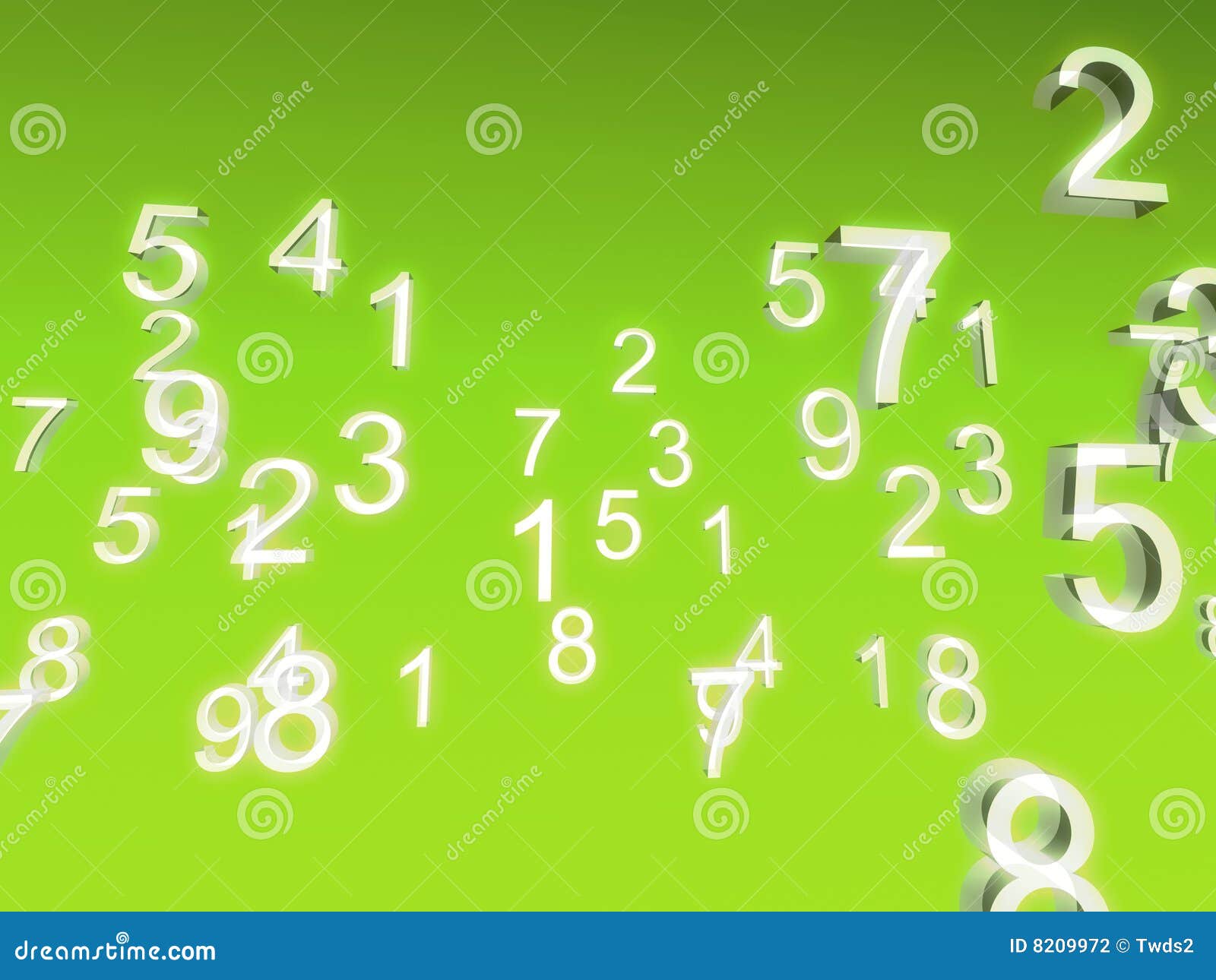 White Numbers Set 3d Realistic. Pastel Glossy Collection Inflated Font ...