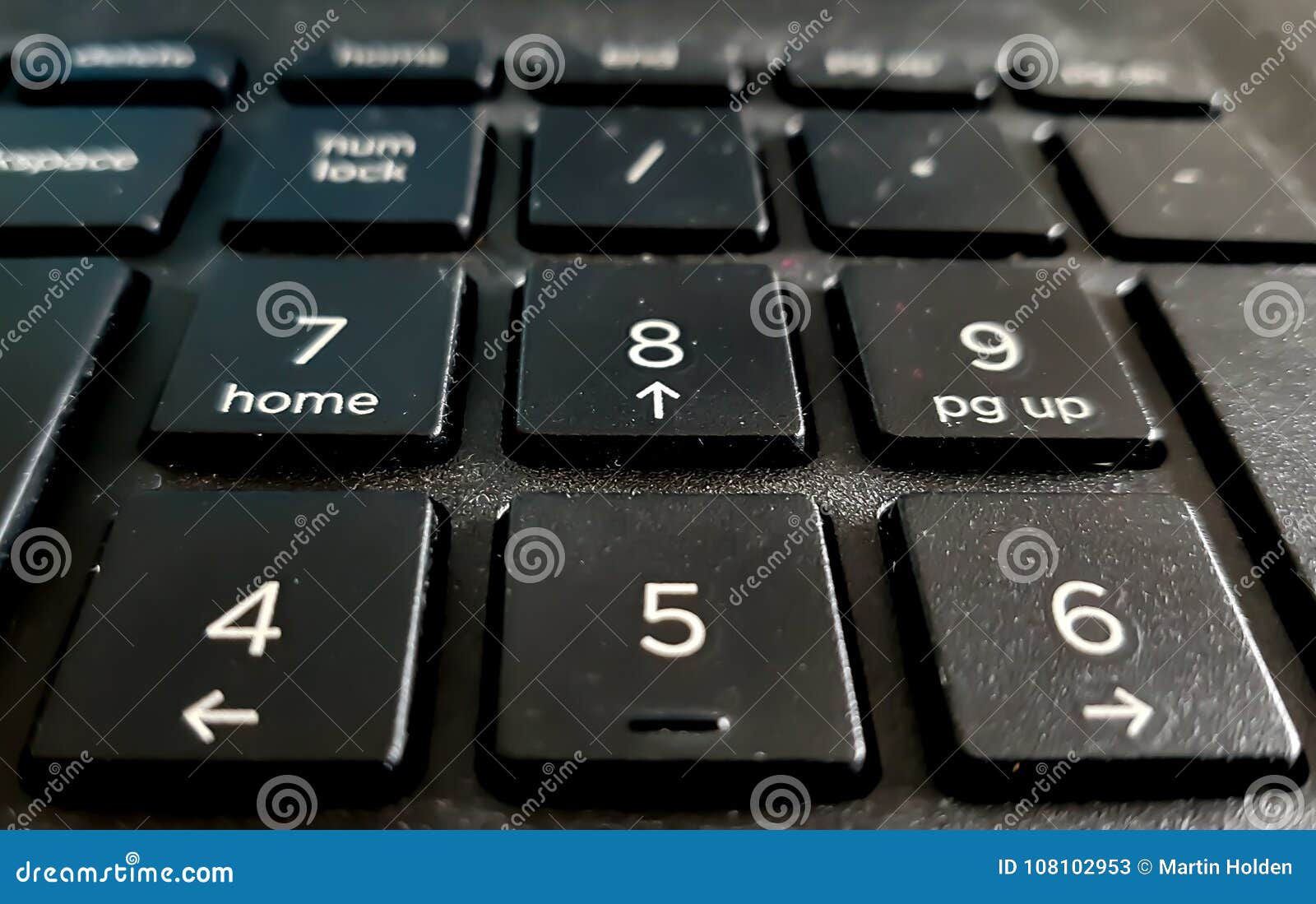 Black Keyboard - Numbers stock image. Image of numbers - 108102953