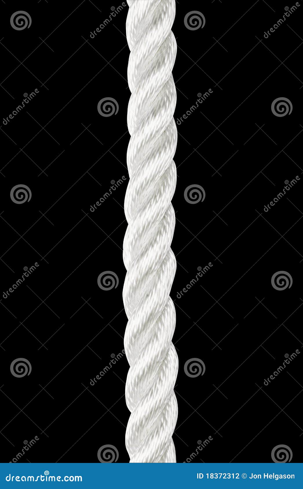 White nylon rope stock photo. Image of isolated, rope - 18372312