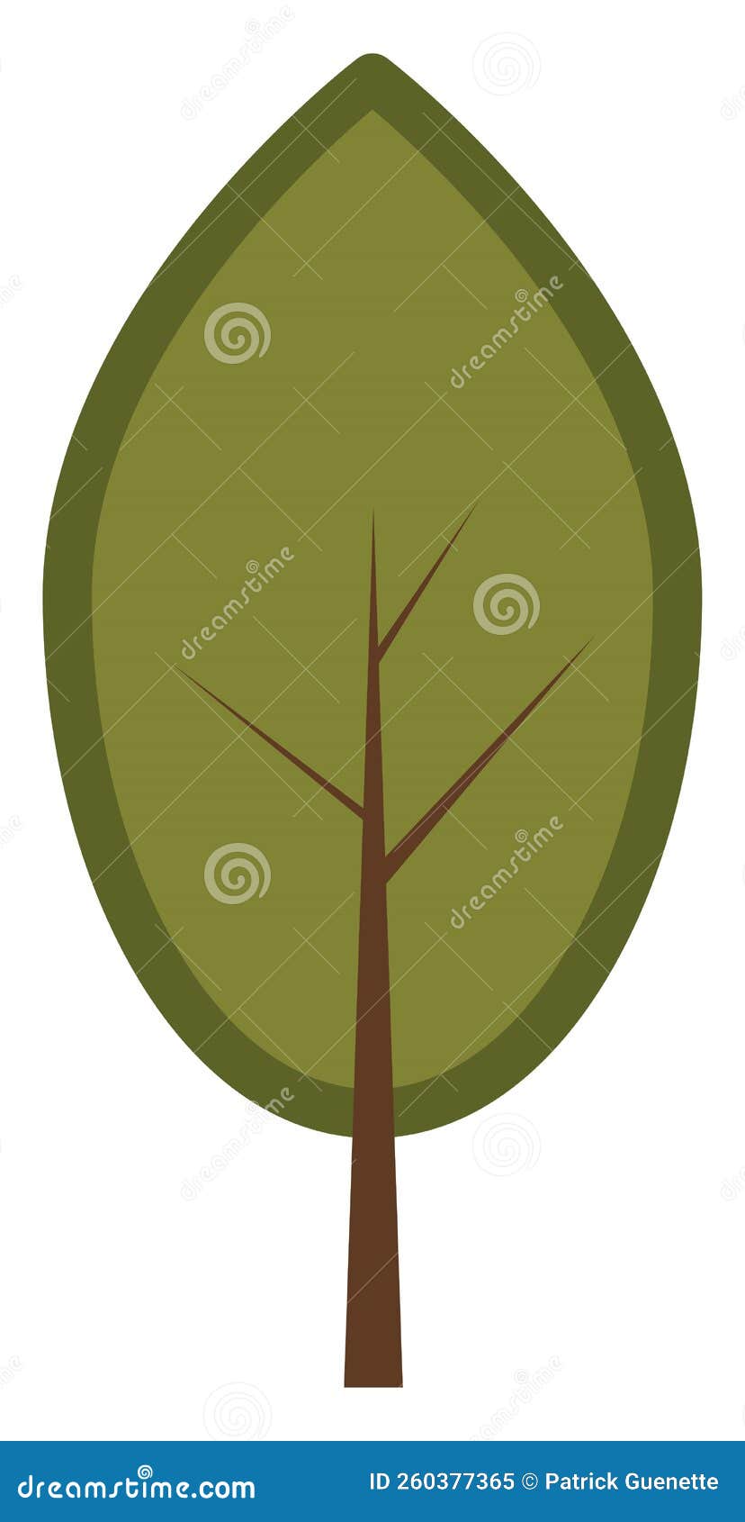 White oak tree, icon stock vector. Illustration of engraving - 260377365