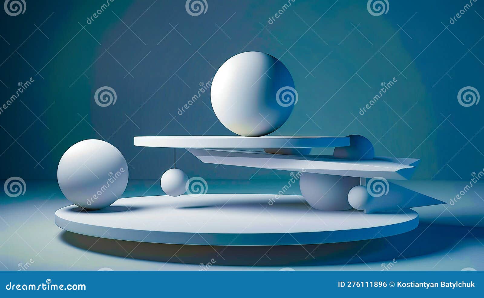 White Object Sitting on Top of White Object on Top of Table. Generative ...