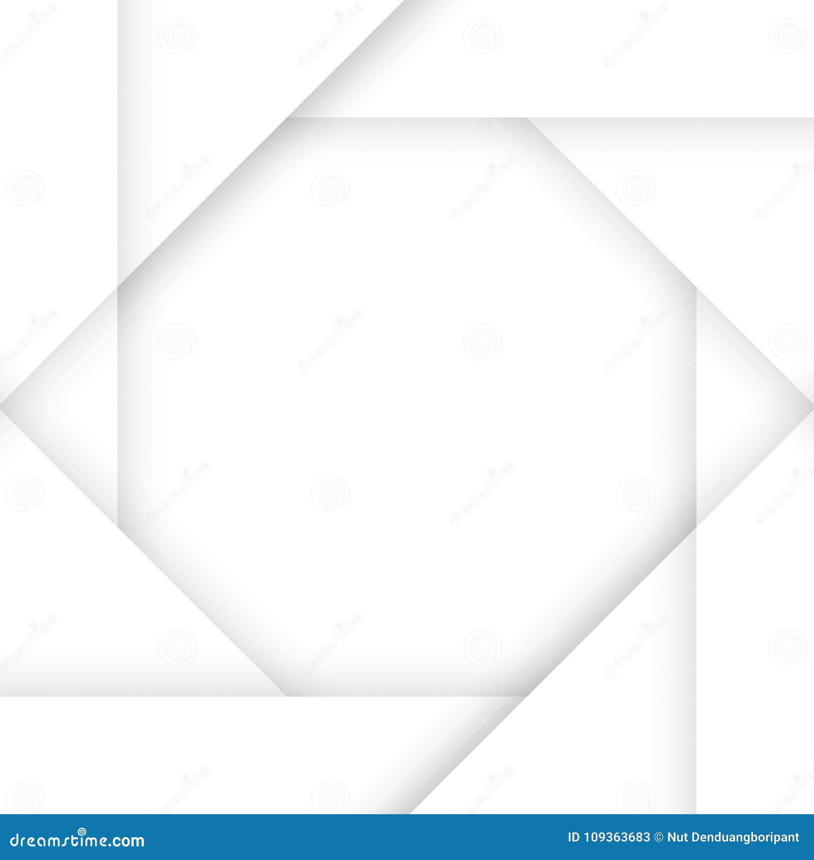 White Octagon Abstract Background with Copy Space Stock Vector ...