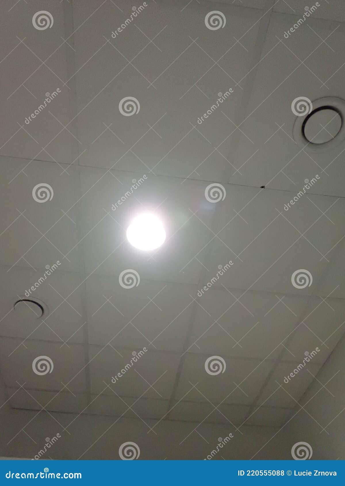 White Office Building Ceiling Grid Stock Photo - Image of ceiling, gray ...