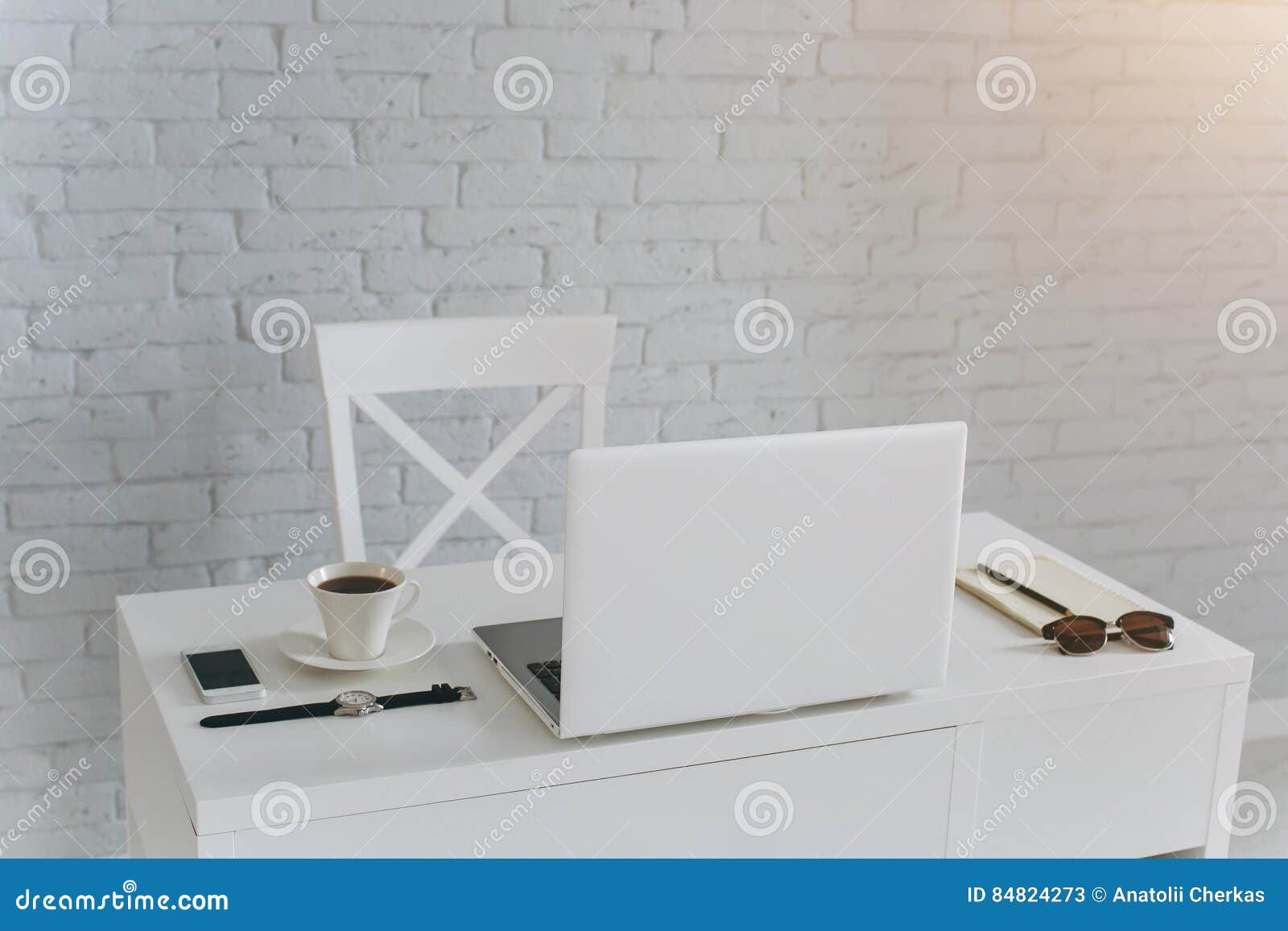 White Office desktop stock image. Image of desk, mouse - 84824273