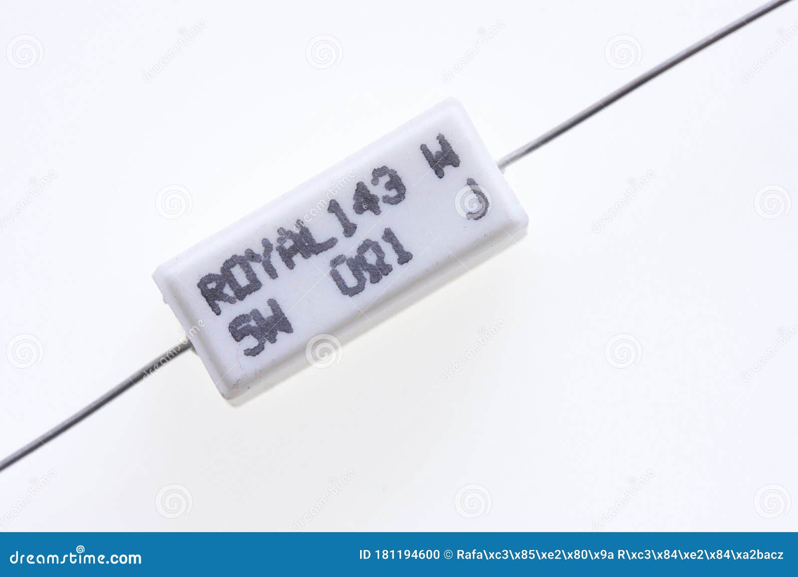 White 0,1 Ohm Power Resistor on White Background Stock Photo - Image of ...