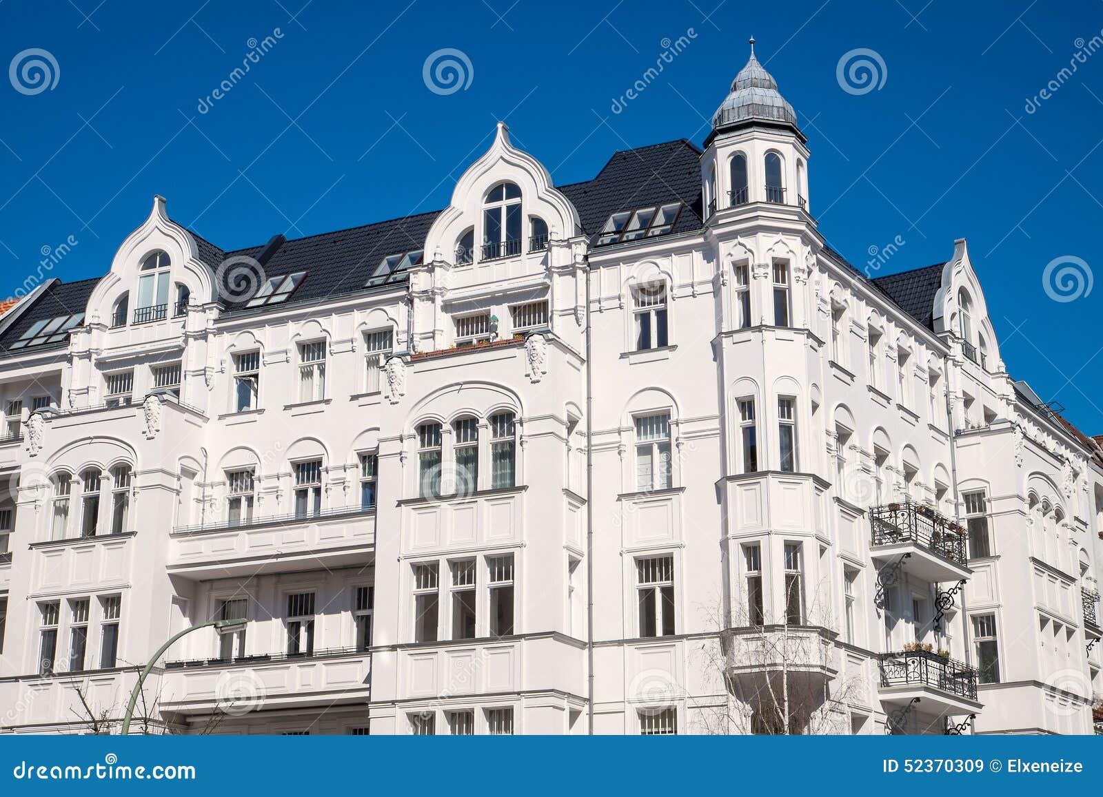 White Old House Construction Stock Image - Image of european, history ...