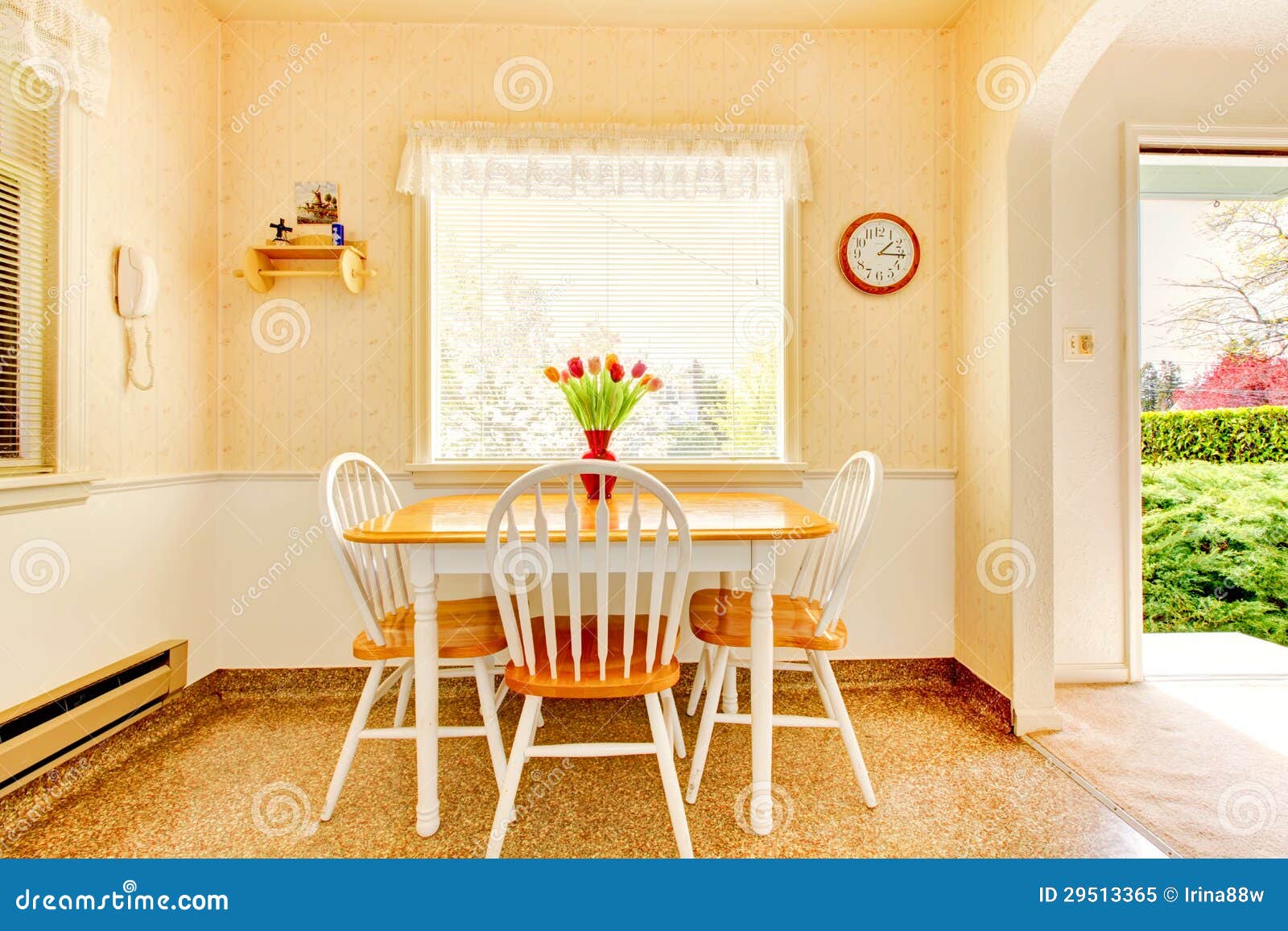 White Old Small Kitchen in American House Build in 1942. Stock Image ...
