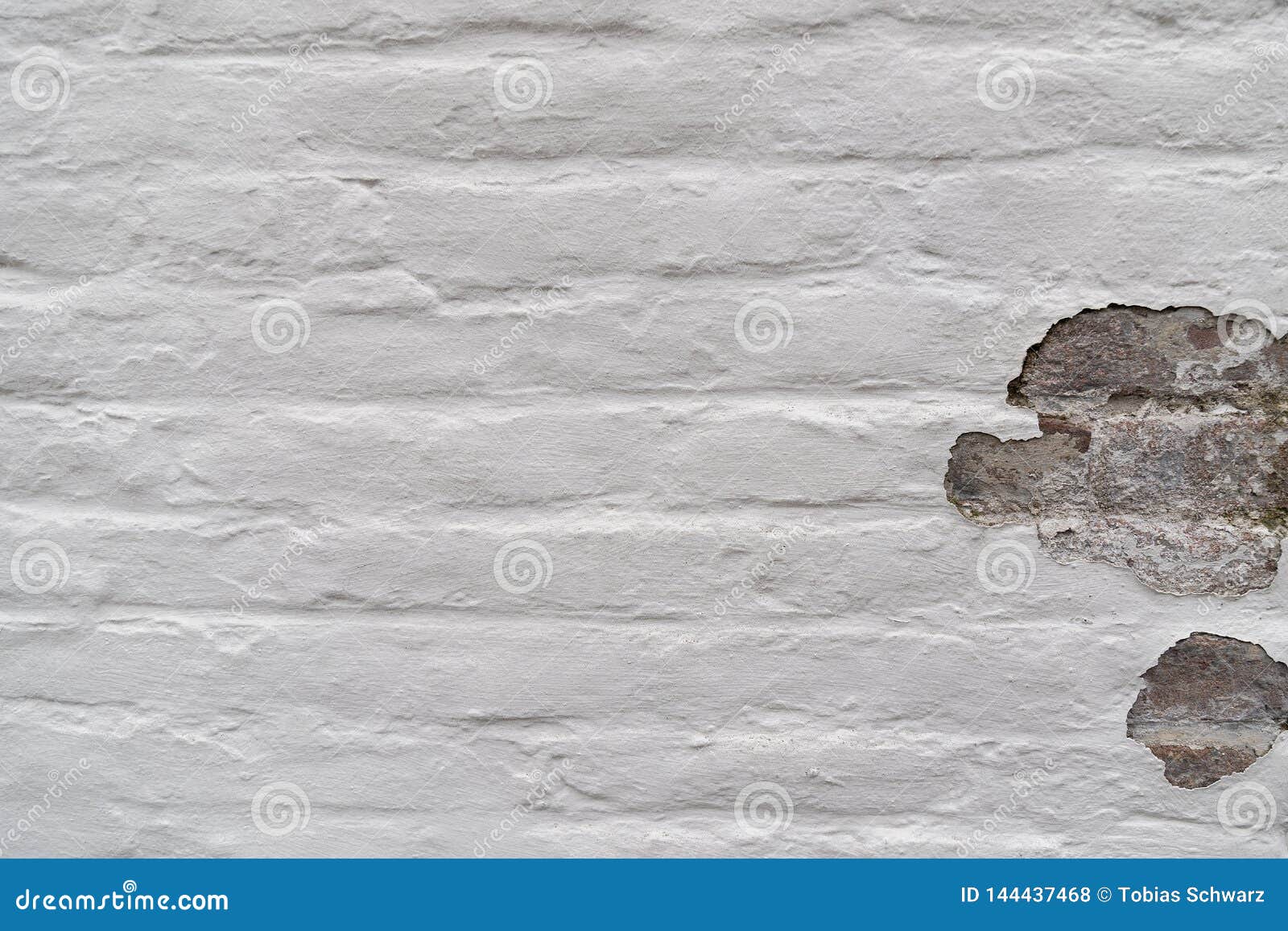 White and Old Stone Wall with Broken Plaster Stock Photo - Image of ...