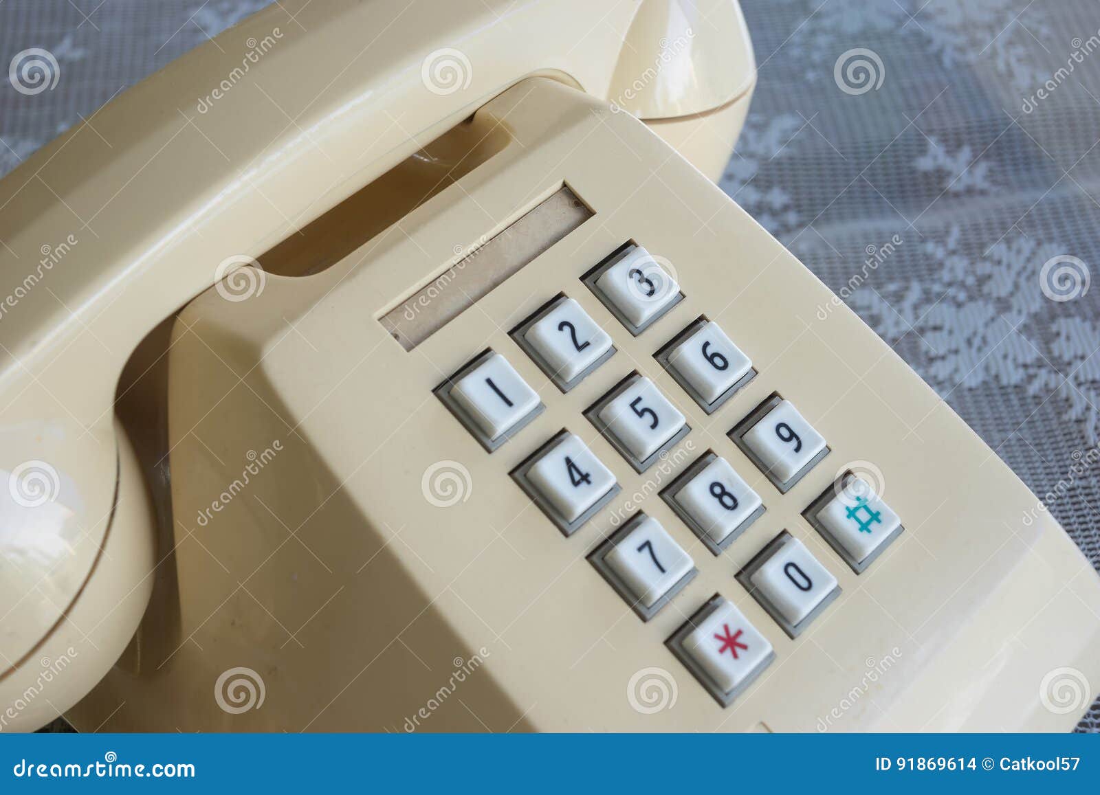 White old telephone stock photo. Image of telecommunication - 91869614