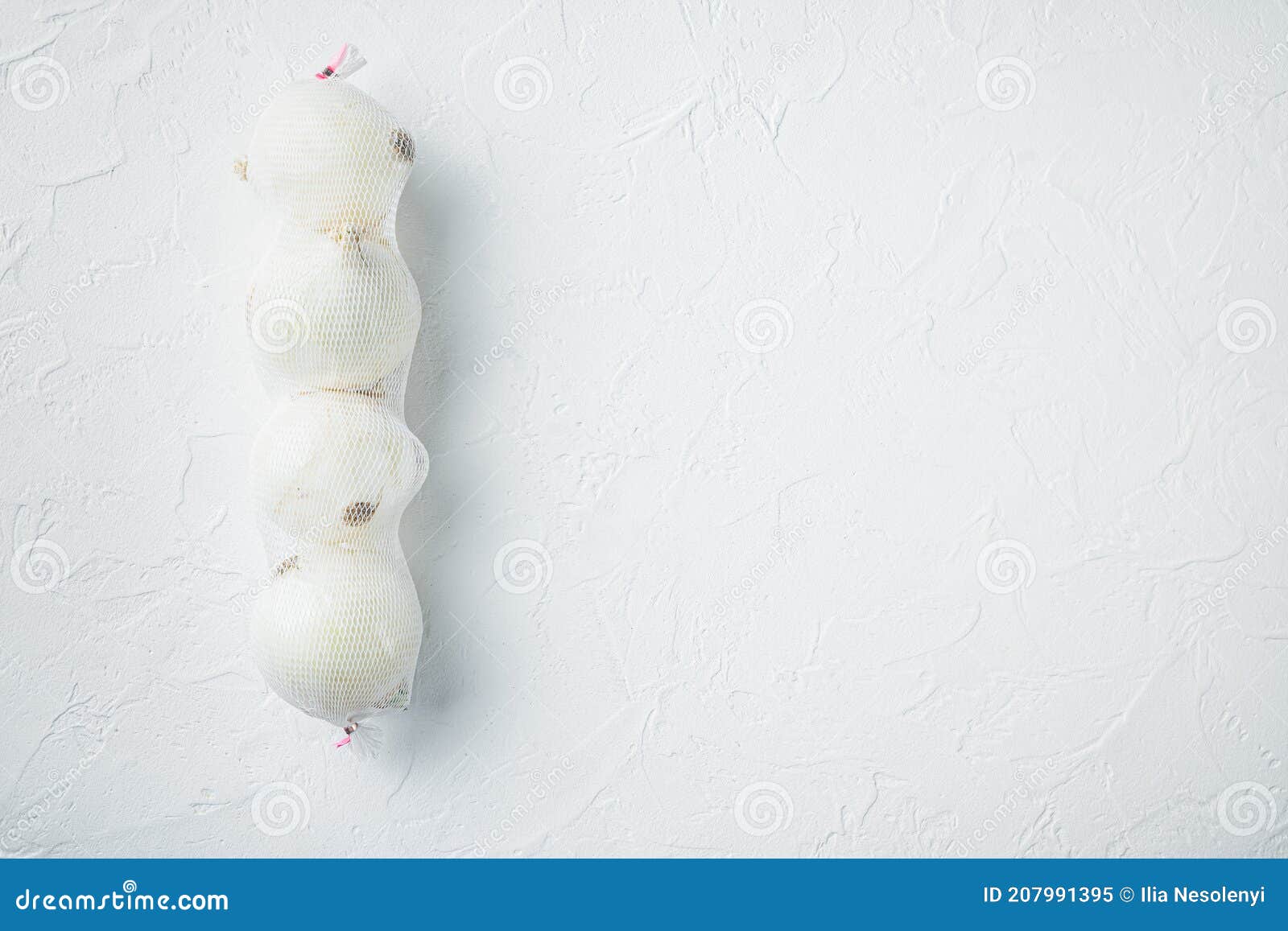 White Onion in a Grid, on White Background, Top View Flat Lay with Copy ...