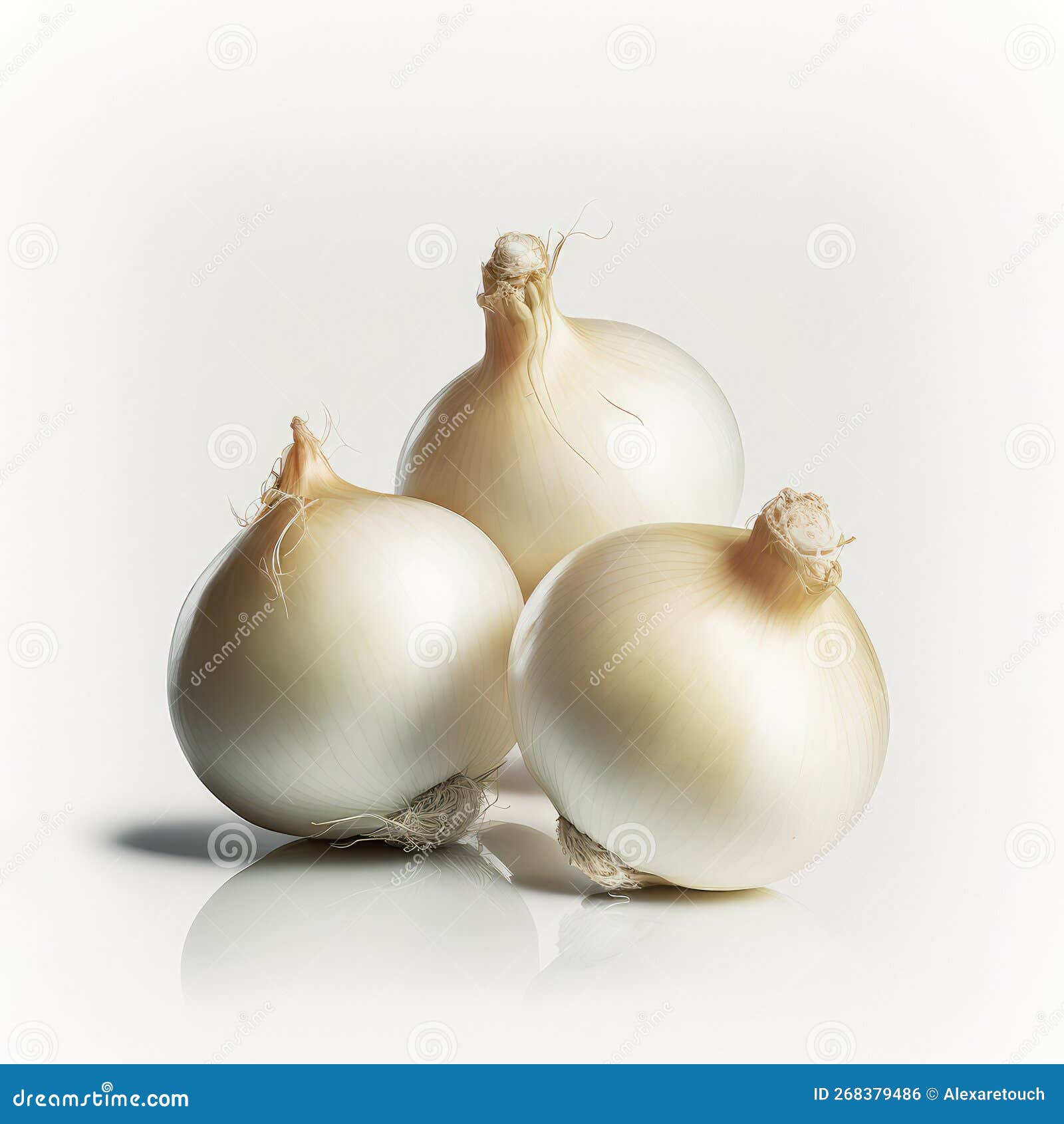 White Onion Isolated on White Background.Generative AI Stock ...