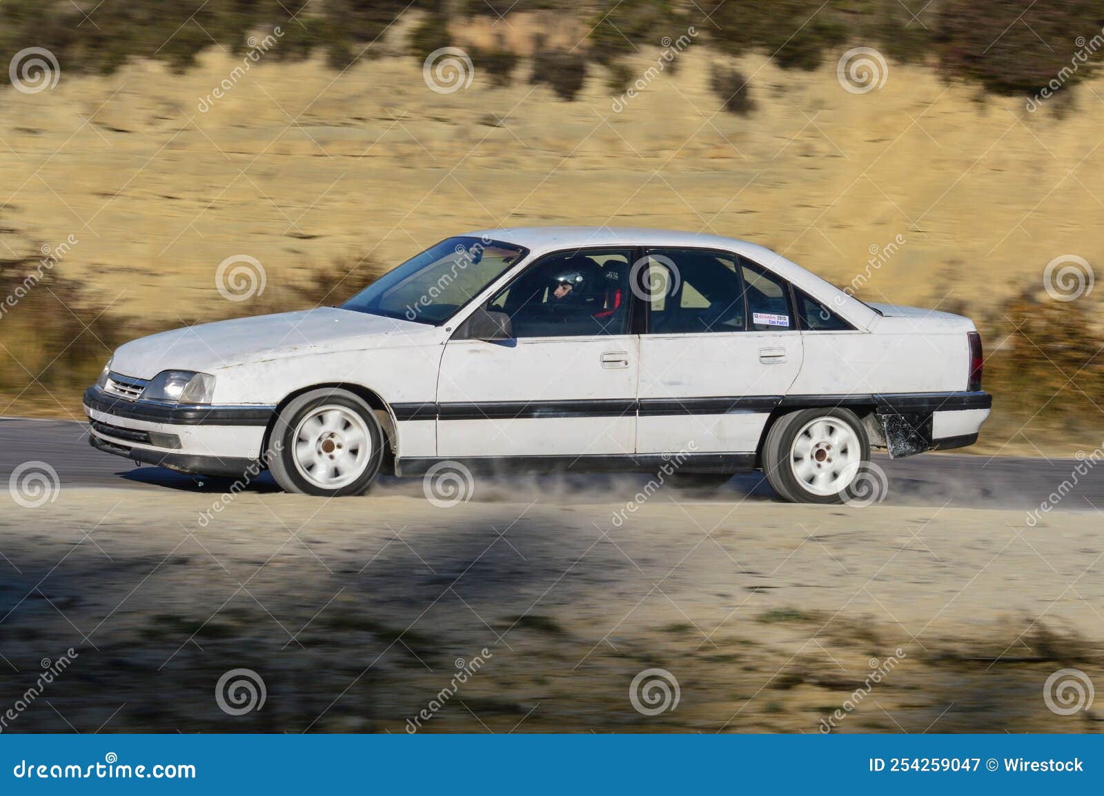 White Opel Omega in a Race Track Editorial Photography - Image of brand ...