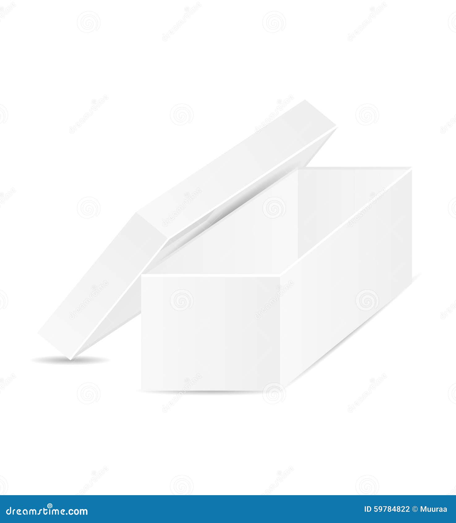 White open box stock illustration. Illustration of modern - 59784822