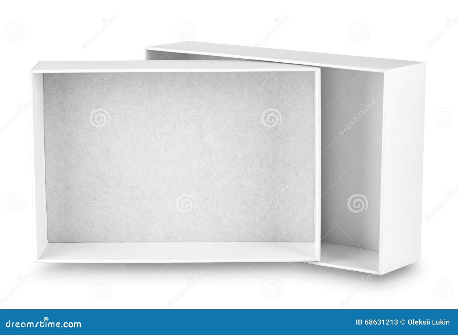 White Open Box Standing on Its Side Stock Image - Image of pack ...
