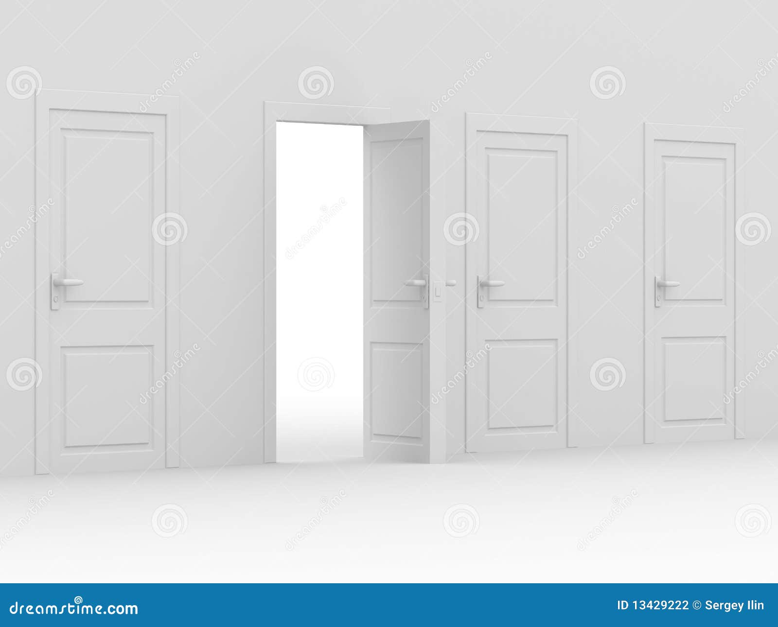 White Open Roller Shutter Gate And Darkness Behind. Realistic Roller ...