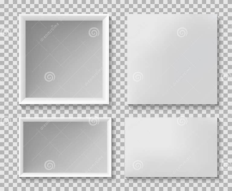 White Open Empty Box Isolated on Transparent Background. Mockup ...