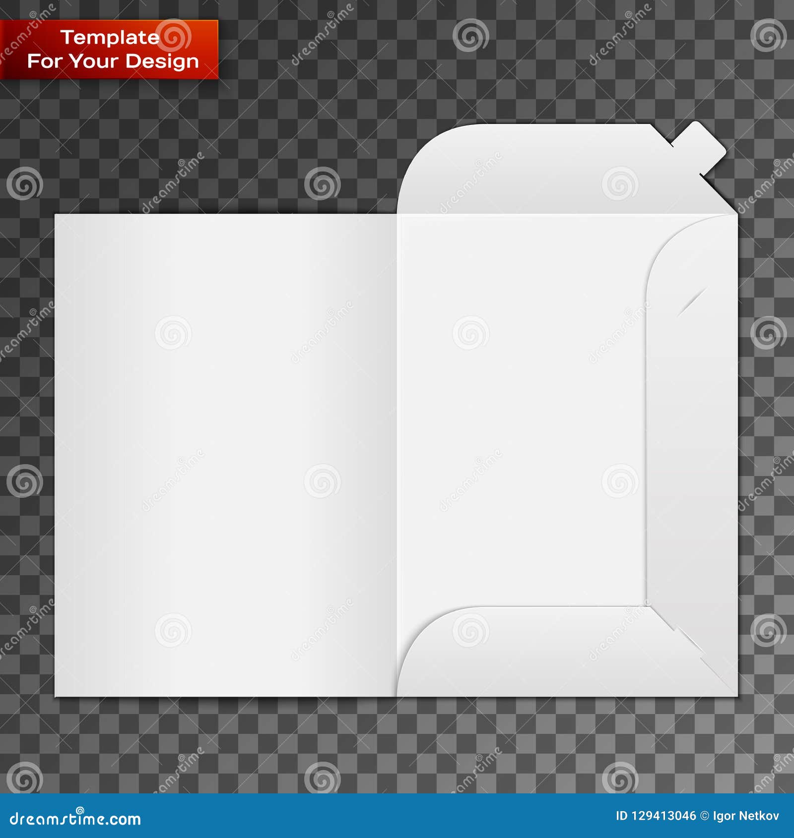 White open folder stock vector. Illustration of composition - 129413046