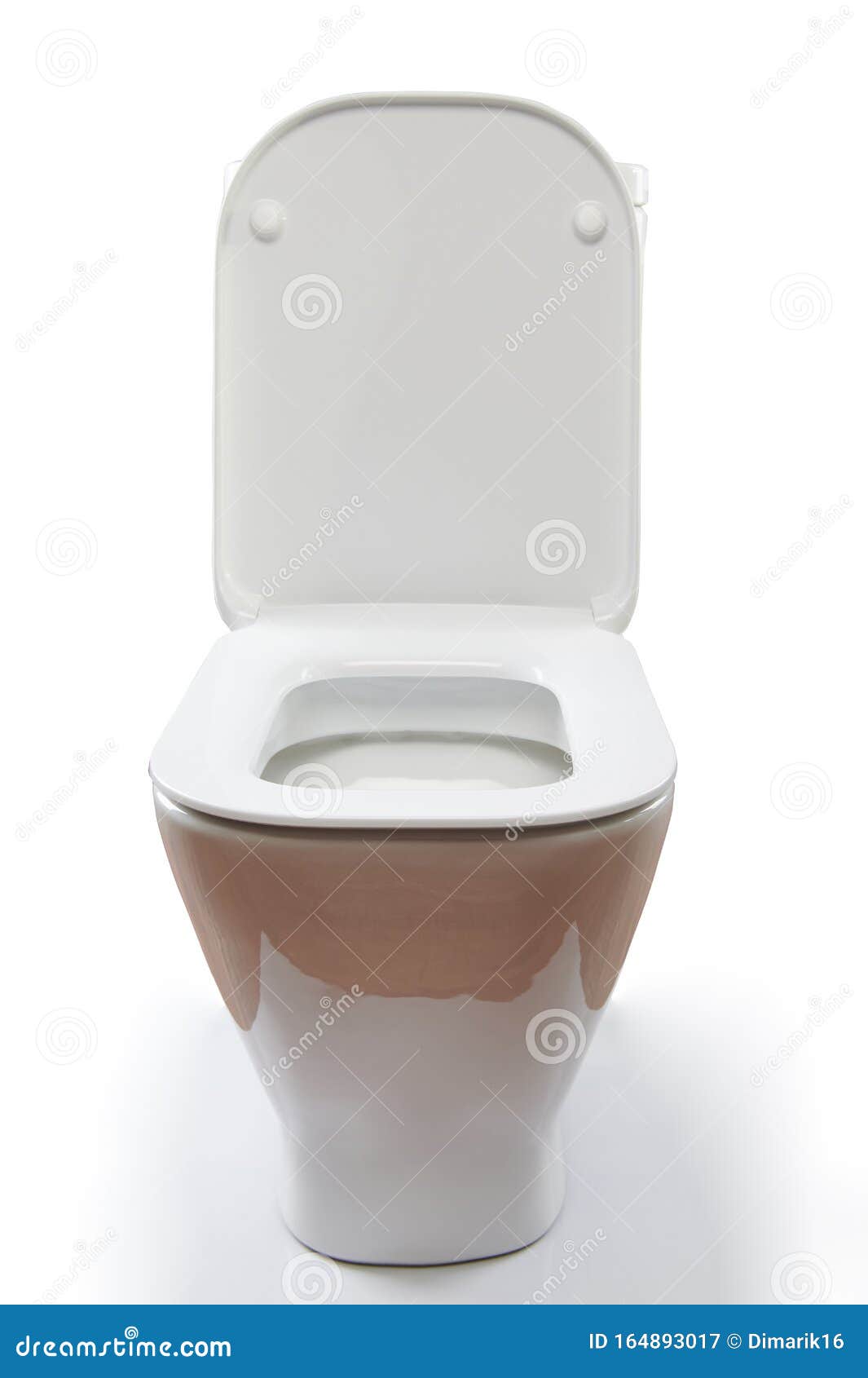 White Open Plastic Modern Toilet Stock Image - Image of design, ceramic ...
