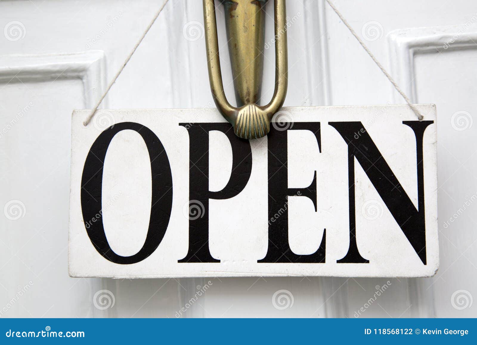 White Open Sign stock photo. Image of white, sign, tilt - 118568122