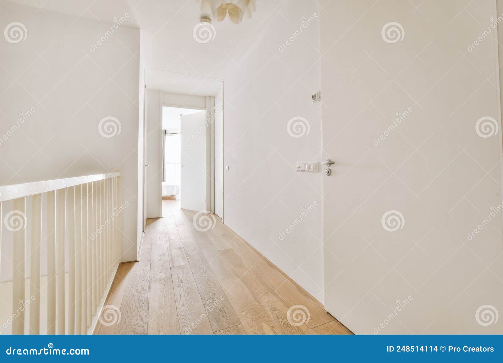 White opened door stock photo. Image of simple, empty - 248514114