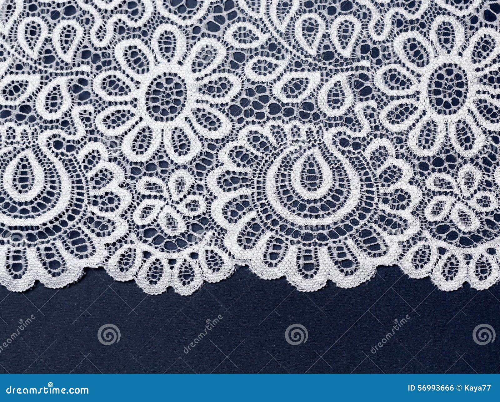 White Openwork Lace on a Blue Background. Stock Photo - Image of ...