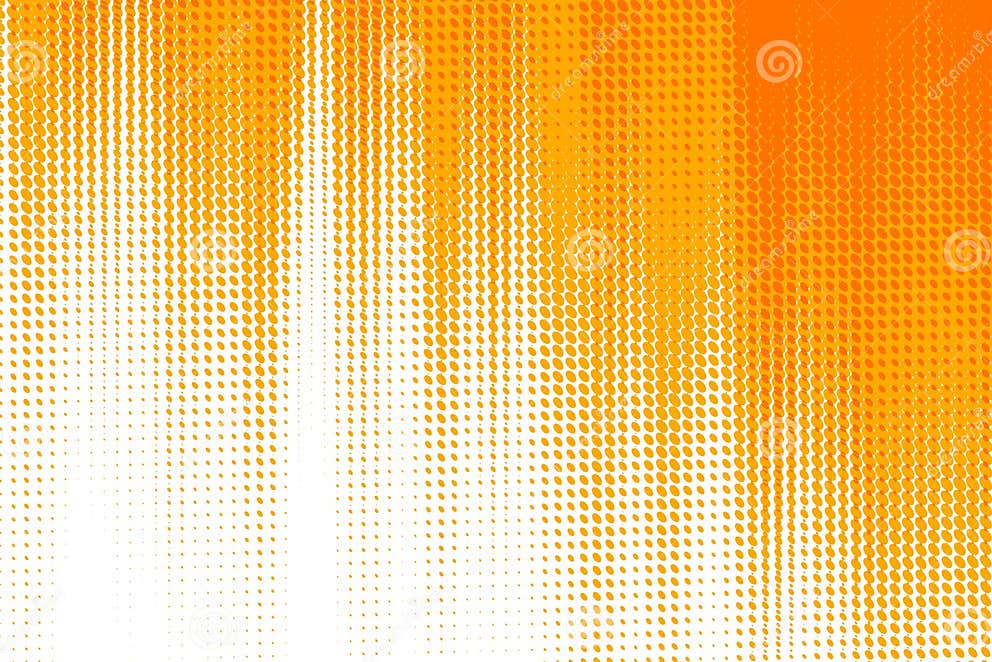 White and Orange Halftone Texture Backdrop in Abstract Style Stock ...