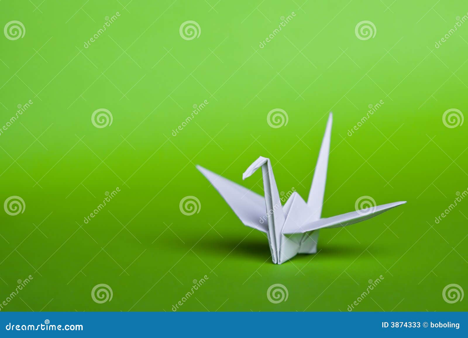White origami bird stock image. Image of unique, japanese - 3874333