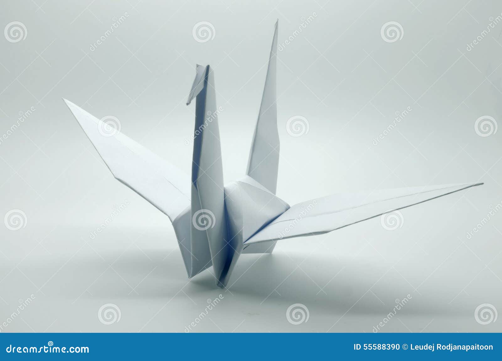 White Origami Crane, Bird, Paper Stock Photo - Image of mesh, asia ...
