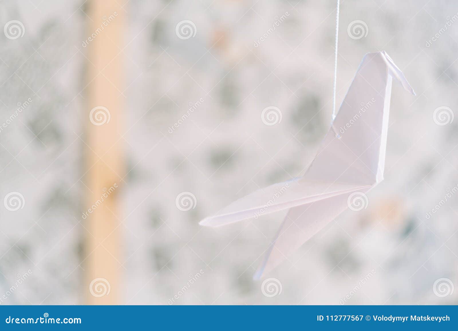 Origami Hummingbirds Are Hanging On Threads Royalty-Free Stock ...