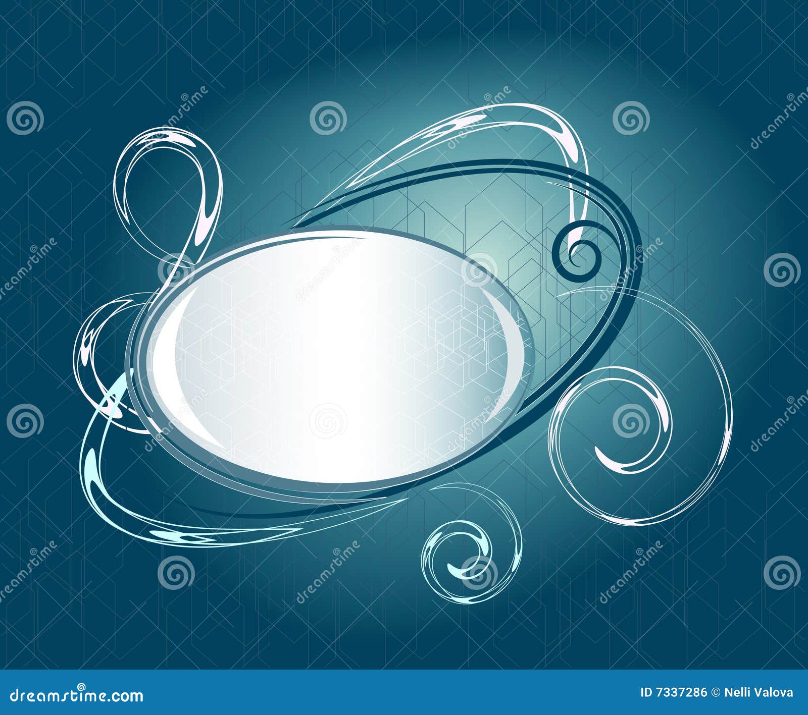 White oval stock vector. Illustration of direct, frame - 7337286