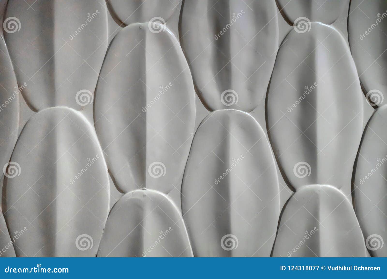 White Oval Shape Abstract Surface for Modern Interior Wall and B Stock ...