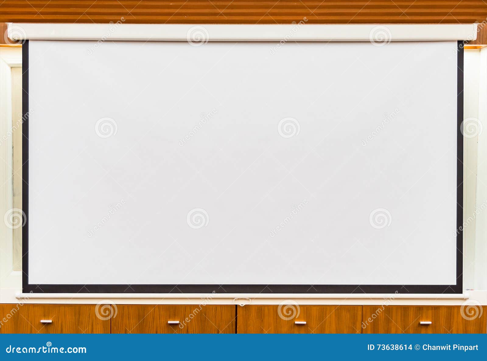 A White Overhead Projector on Ceiling in Meeting Room Stock Photo ...