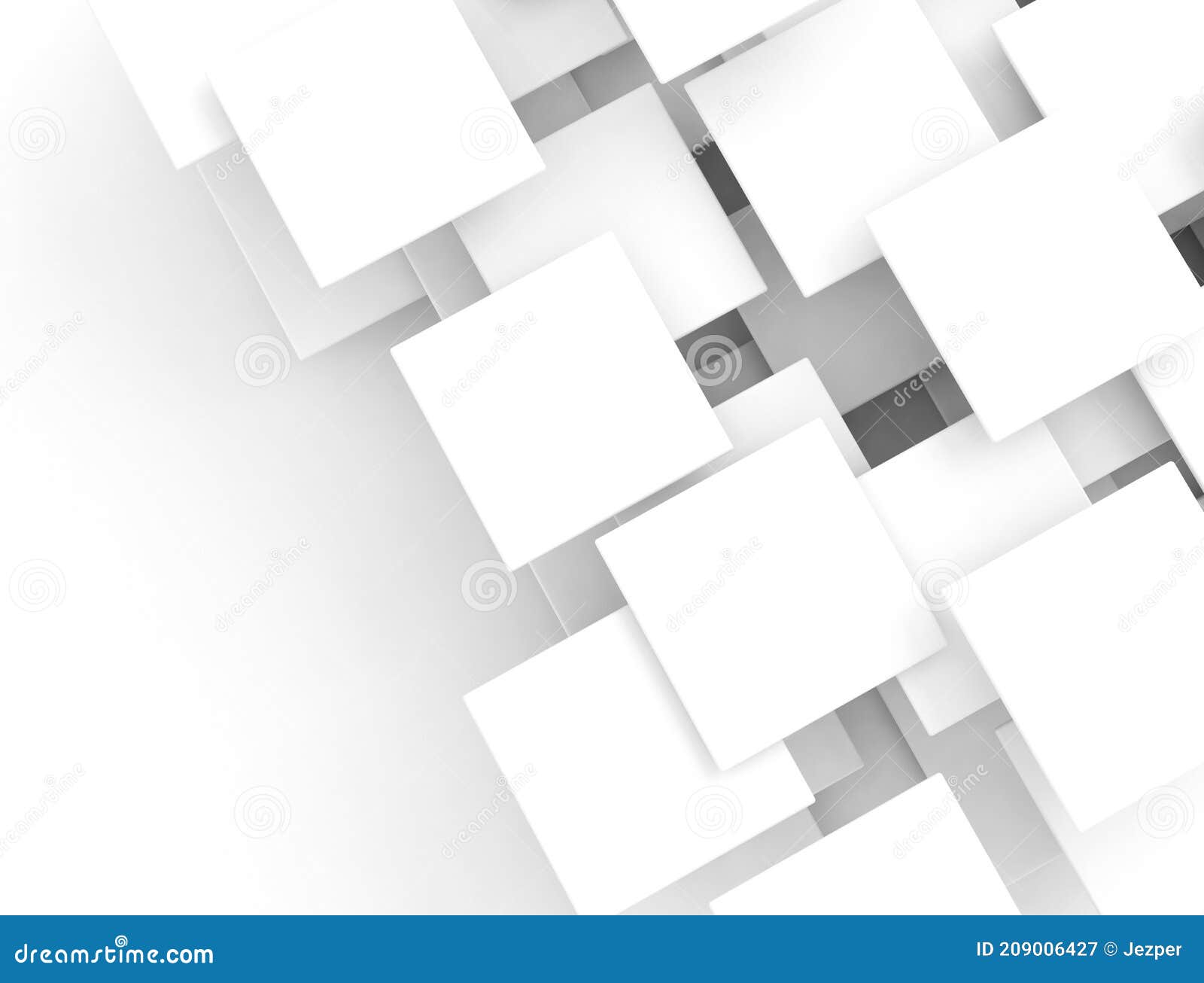 White Overlapping Blank Squares Stock Illustration - Illustration of ...