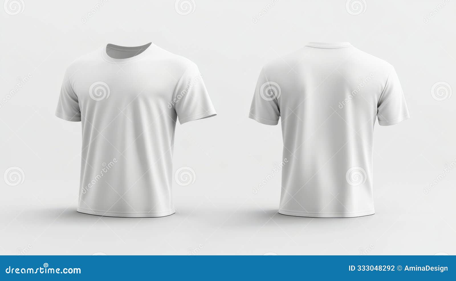 White Oversize TShirt Mockup Showcase Featuring Both Front and Back ...