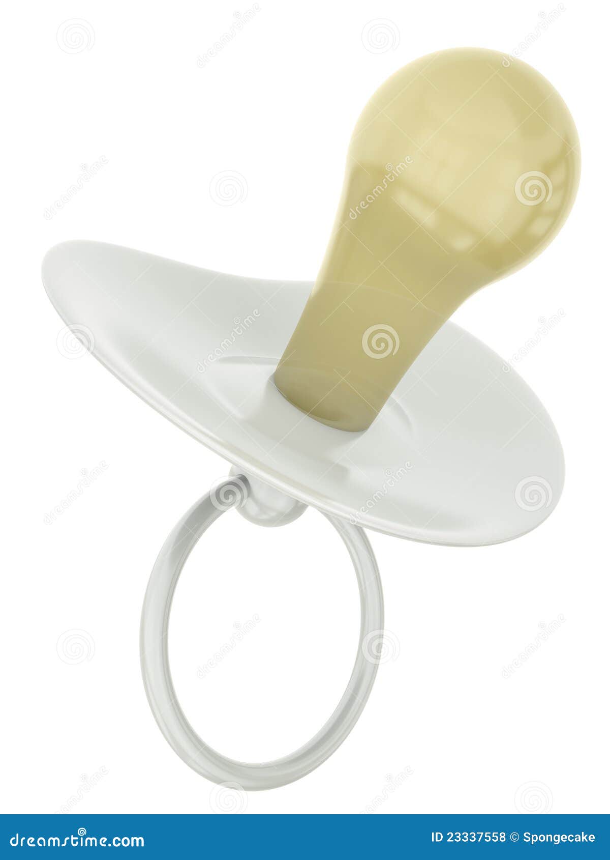 White pacifier stock illustration. Illustration of infant - 23337558