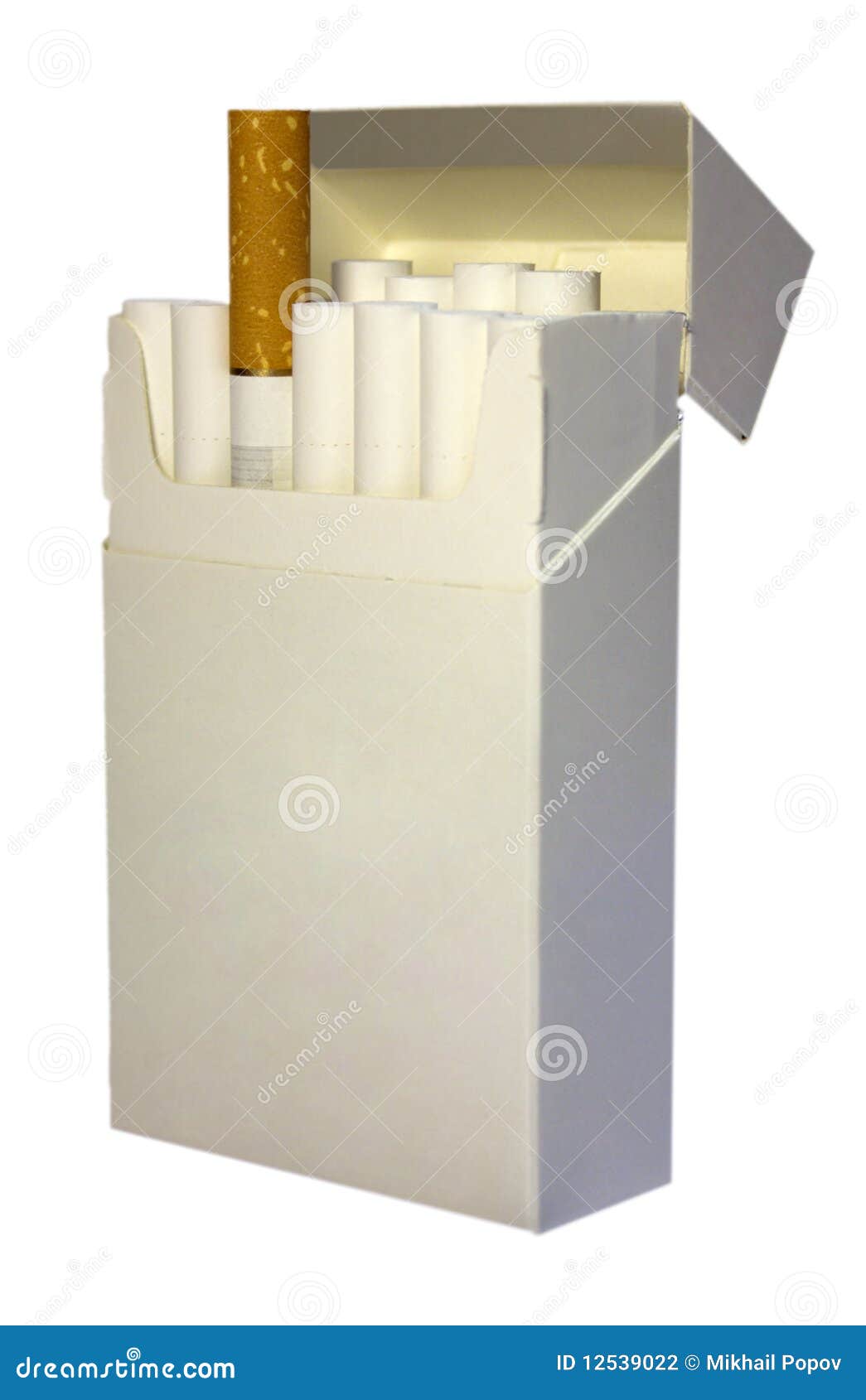 White pack of cigarettes stock photo. Image of despair - 12539022