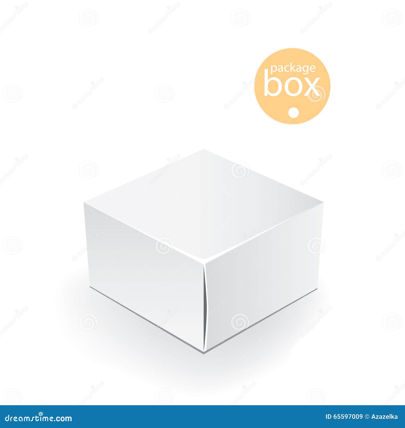 White Package Box. Packaging Mock Up Template Stock Vector ...