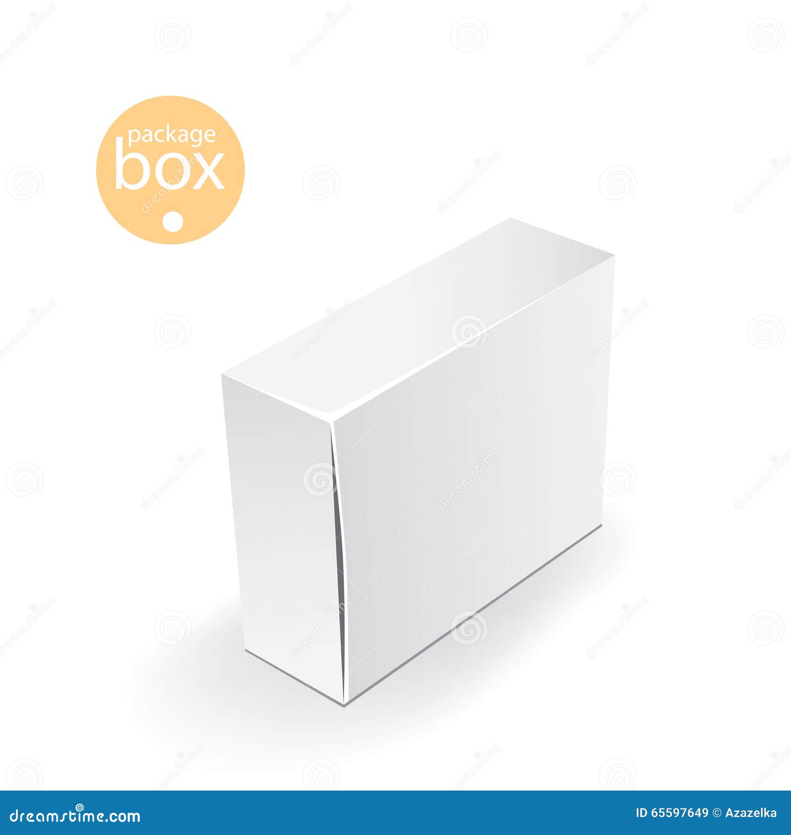 White Package Box. Packaging Mock Up Template Stock Vector ...