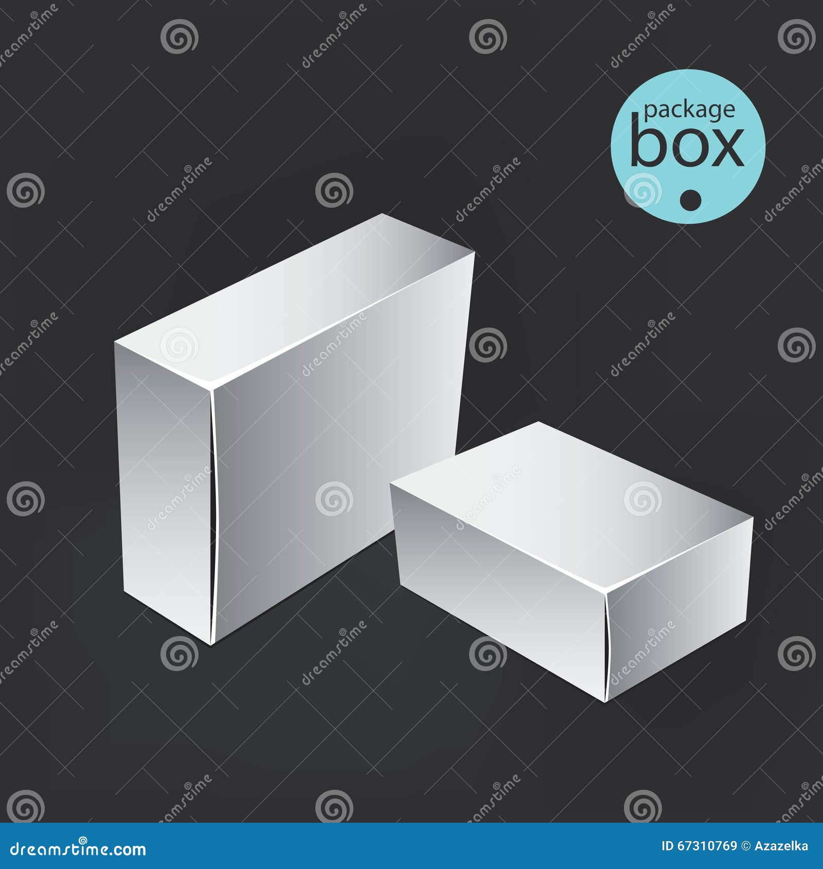 White Package Box. Packaging Mock Up Template Stock Vector ...