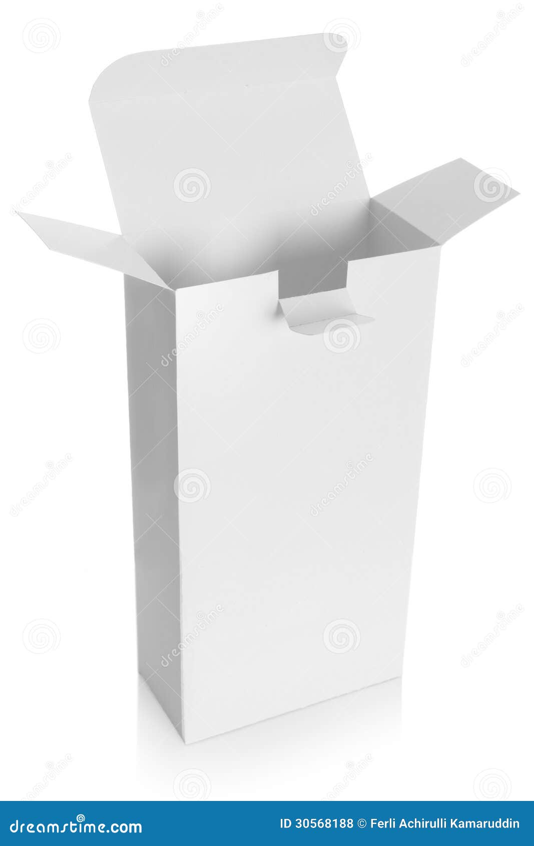 White Package Box for Products Stock Photo - Image of empty, compact ...