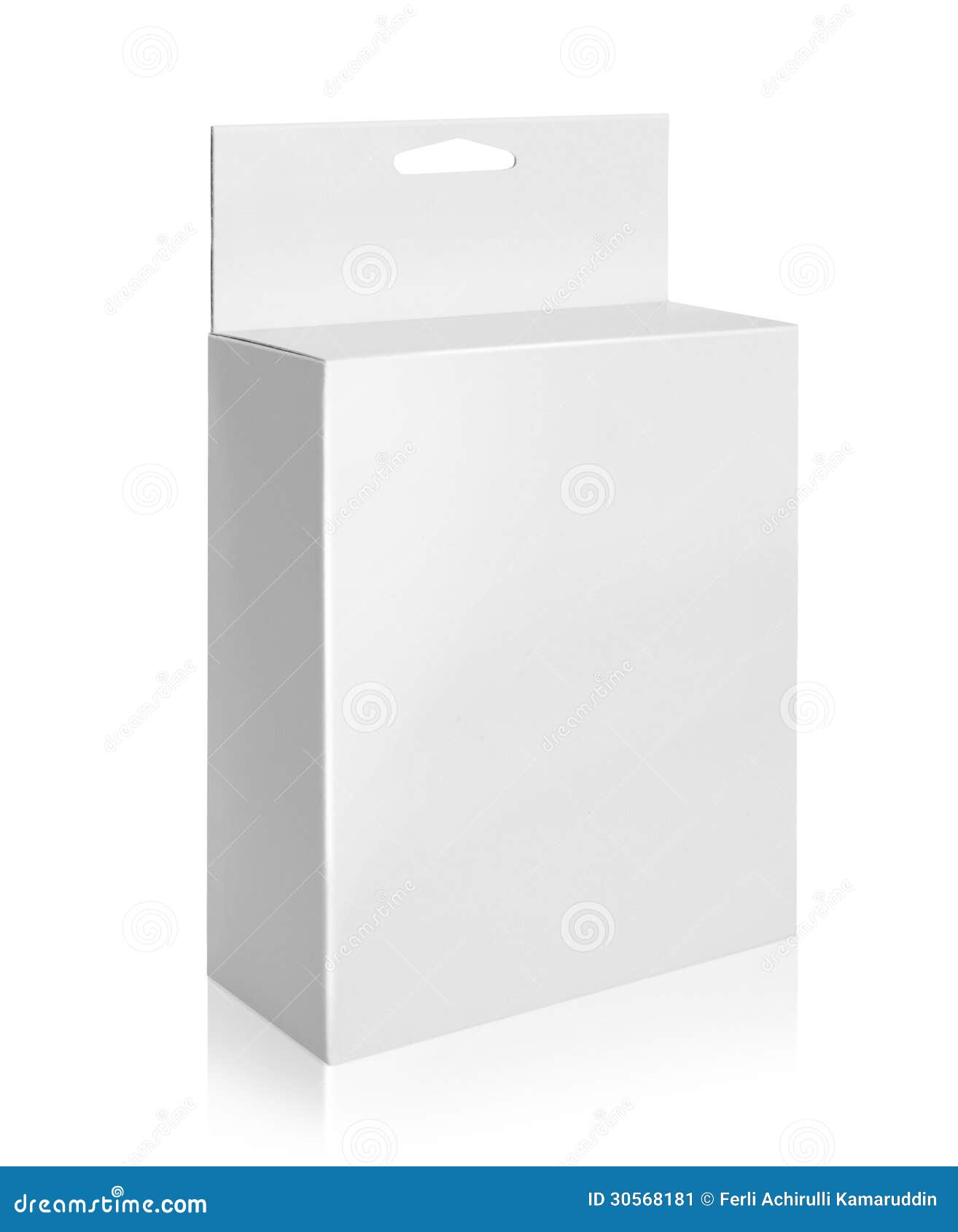 White Package Box for Products Stock Image - Image of polymer, clear ...