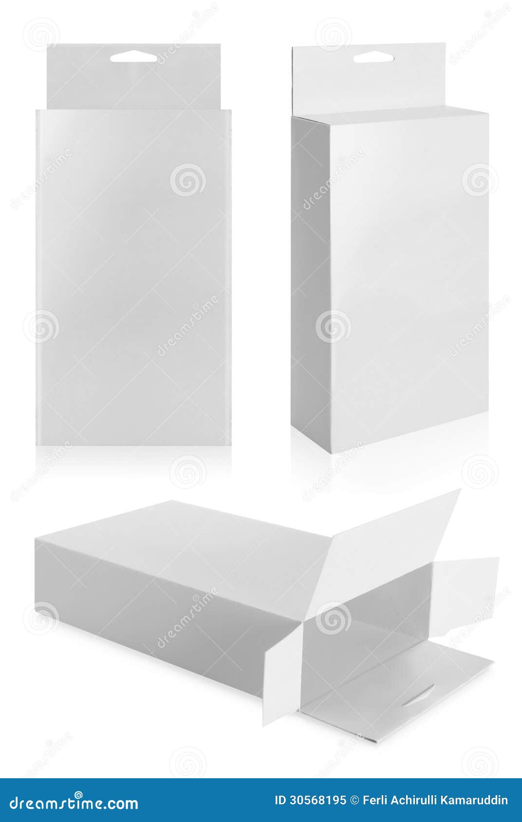 White Package Box for Products Stock Illustration - Illustration of ...