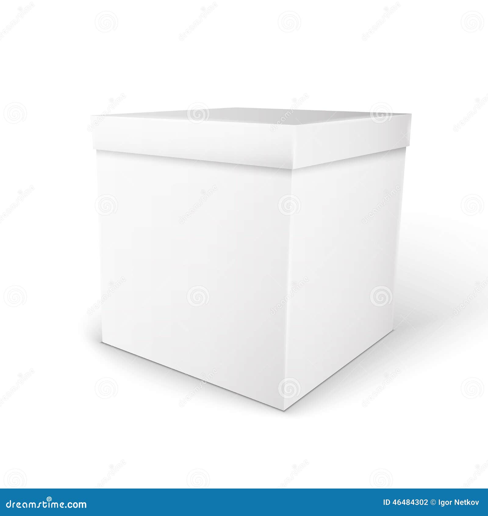 White Package Box stock vector. Illustration of shipping - 46484302