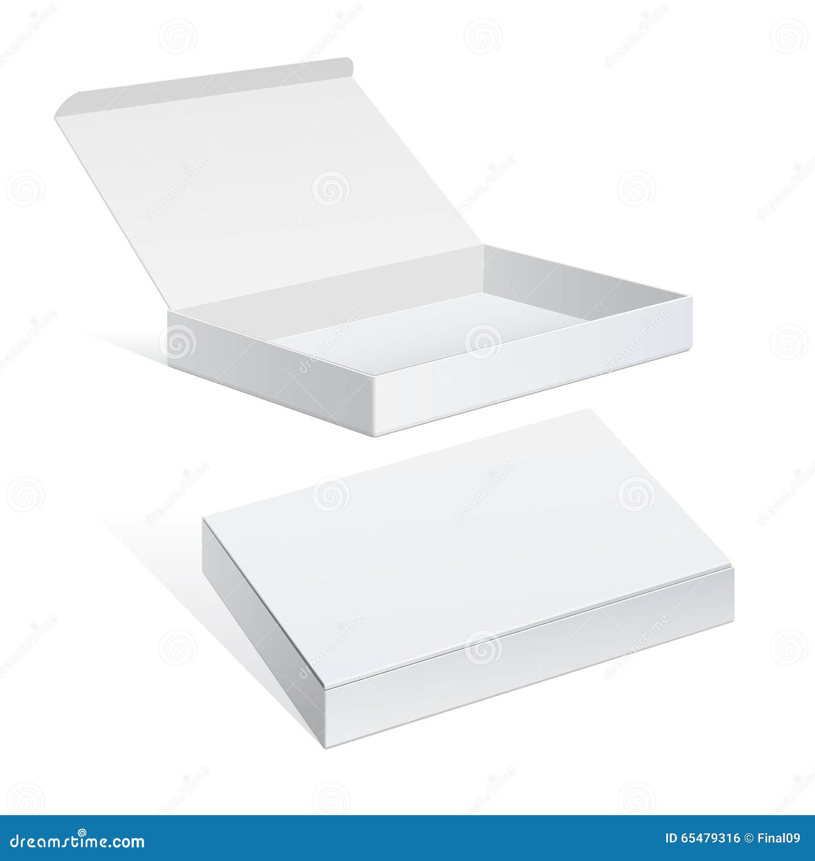 White Package Cardboard Box Set Stock Vector - Illustration of elegant ...