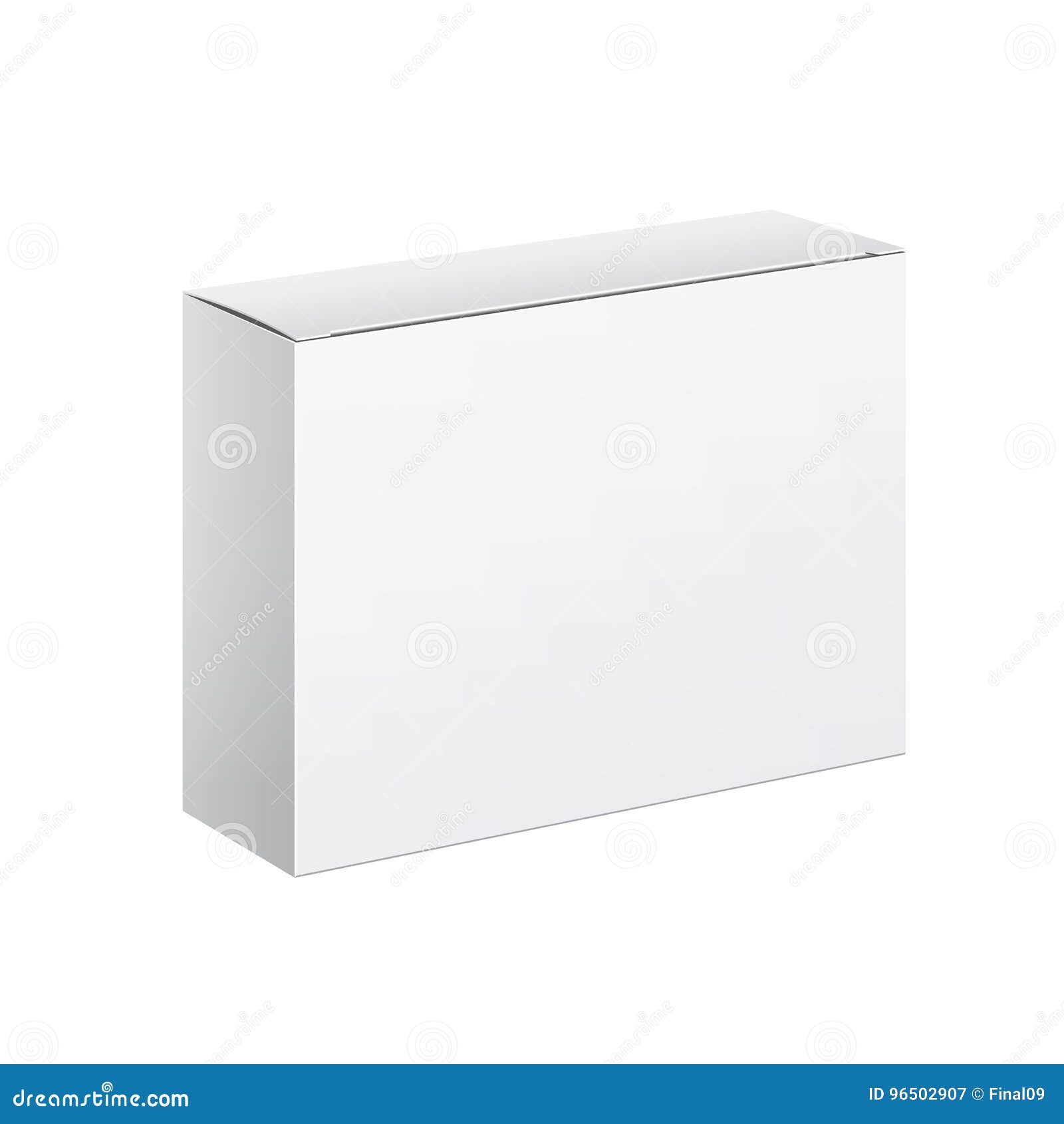 White Package Carton Box. for Software Stock Vector - Illustration of ...