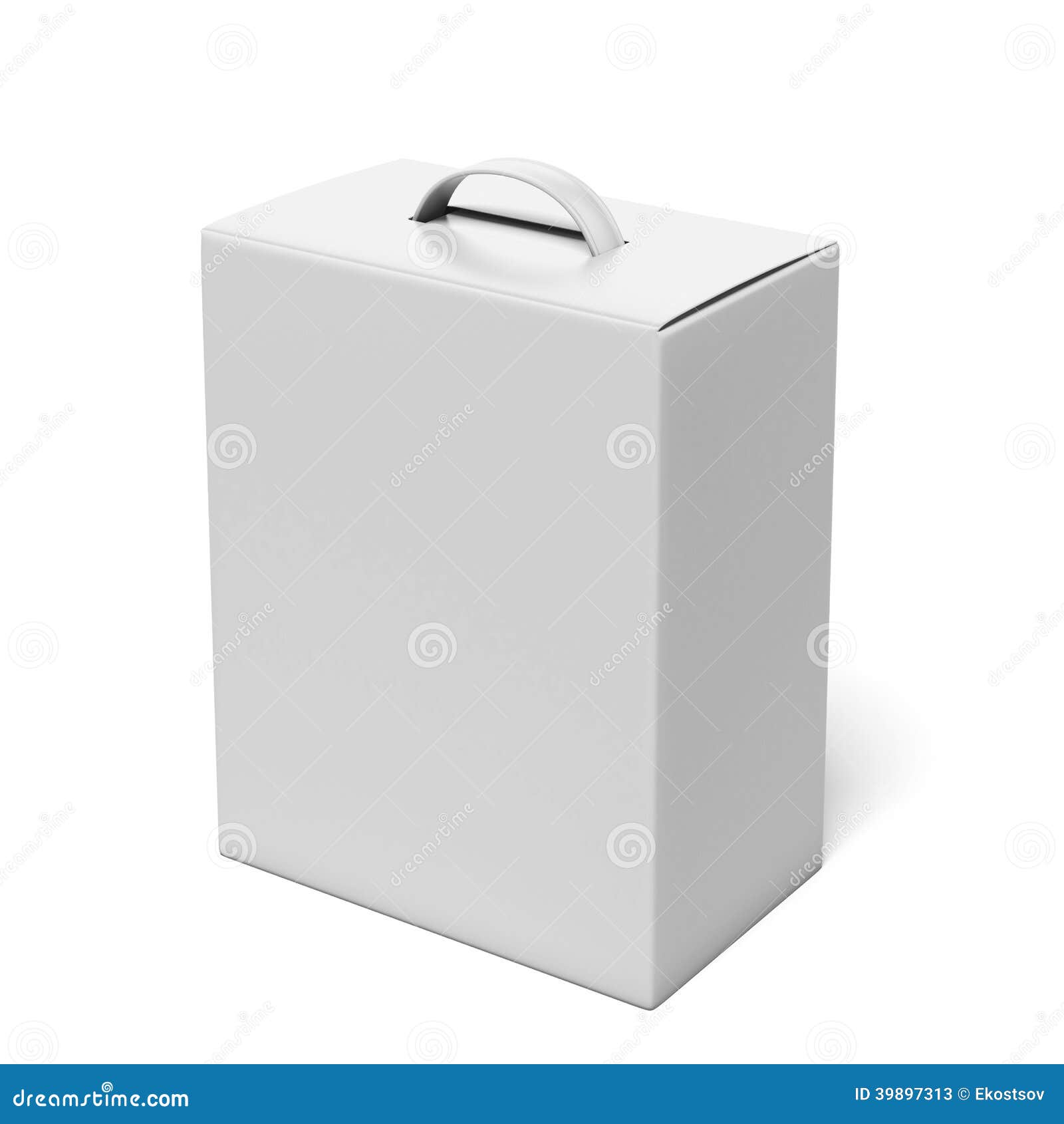 White Box Package Mock-up Set. Vector Isolated 3D White Carton ...