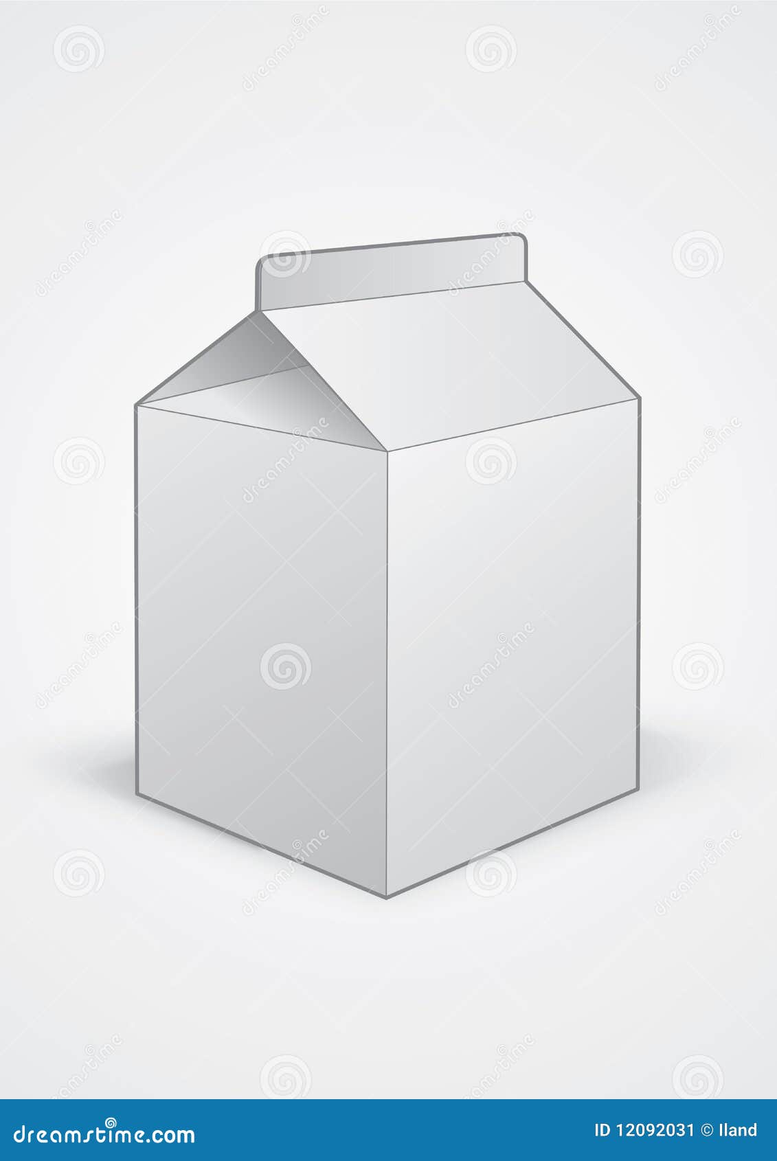 White package model stock illustration. Illustration of label - 12092031