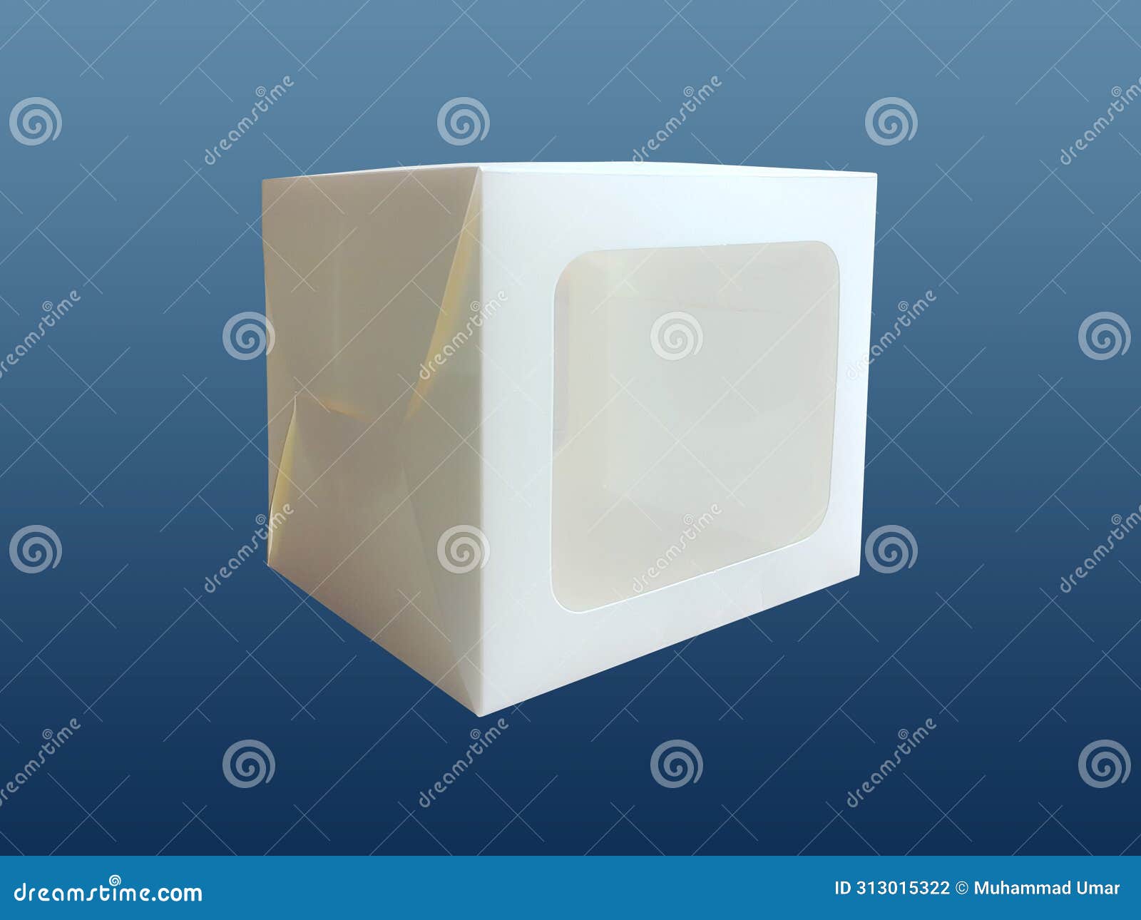 White Packaging Box with Transparent Window - Box Mockup Stock ...