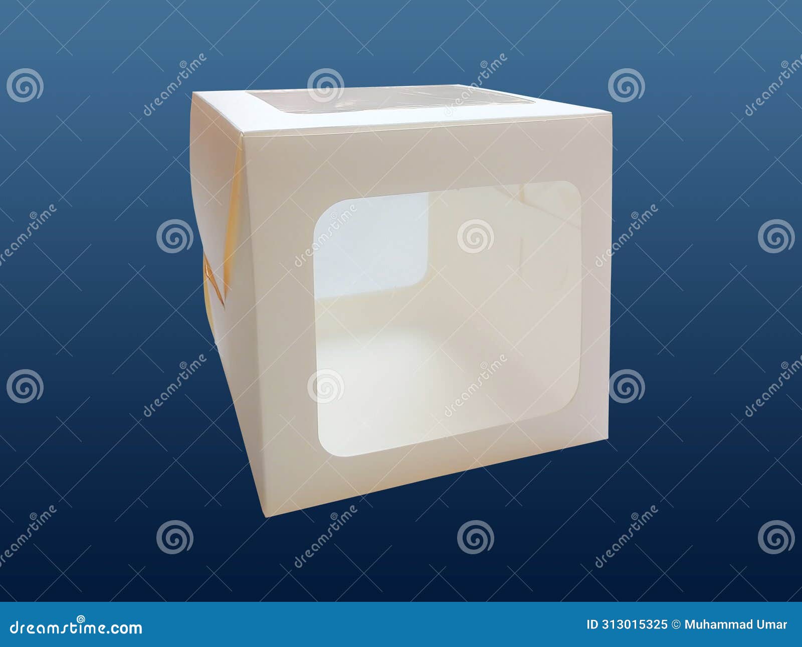 White Packaging Box with Transparent Window - Box Mockup Stock ...