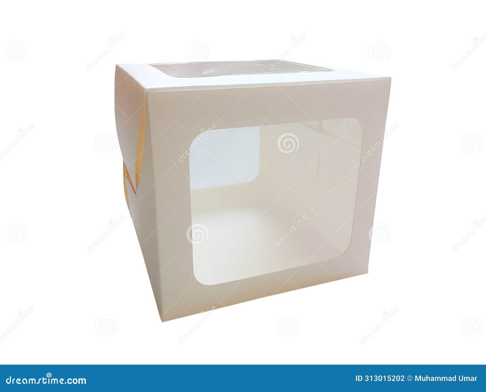 White Packaging Box with Transparent Window Stock Illustration ...